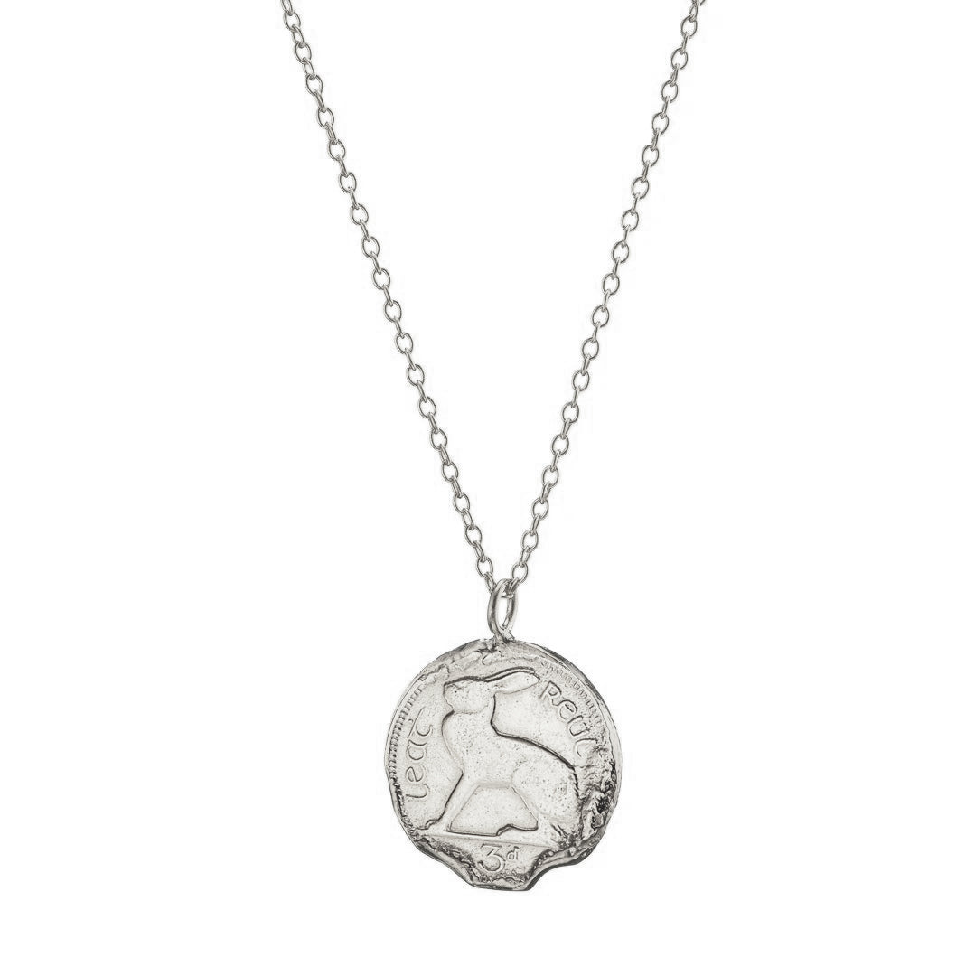 Silver Coin Necklace | Irish 3 Pence Coin | Loinnir Jewellery – LOINNIR ...